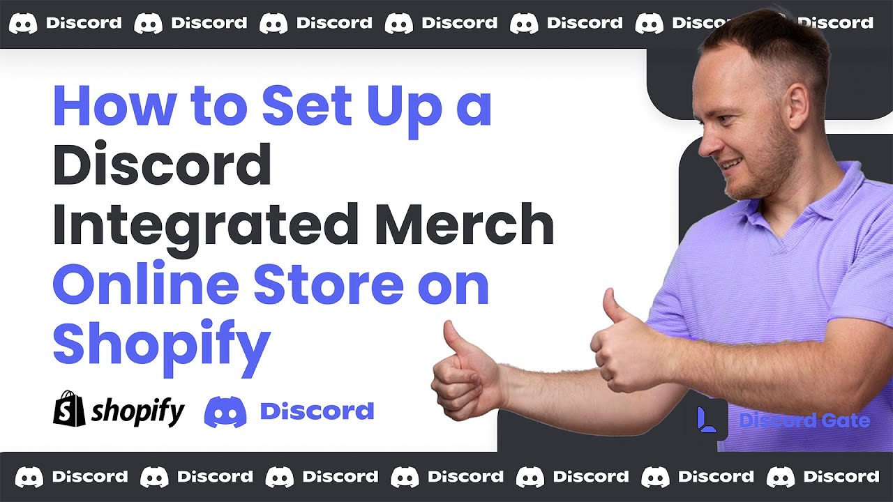 How to Set Up a Discord Integrated Merch Online Store on Shopify - YouTube