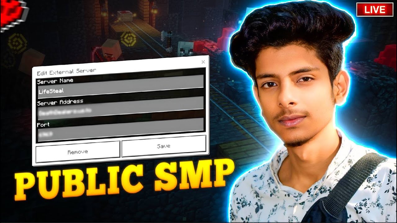 Minecraft Lifesteal SMP Live 🔴 | Java+pe 24/7 Online | Minecraft Hindi ...