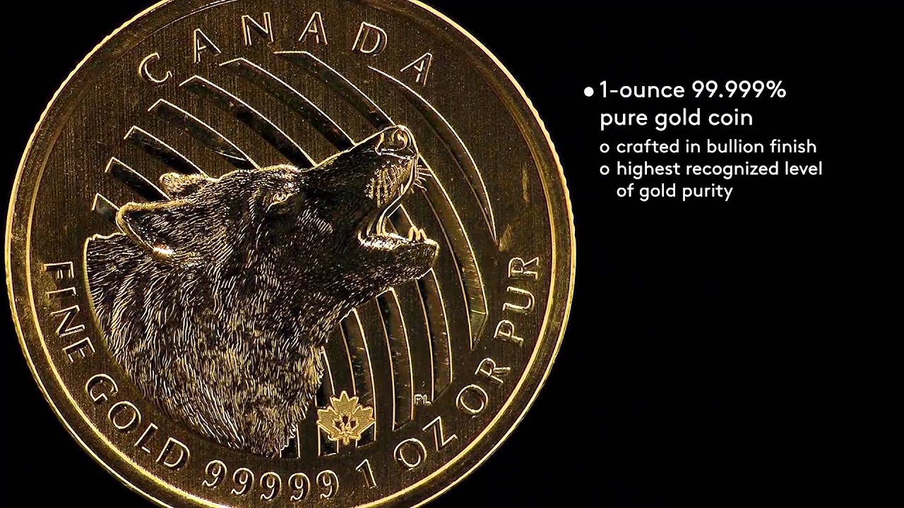 Howling Gold - 1 oz 2014 Call of the Wild Series - Howling Wolf Gold ...