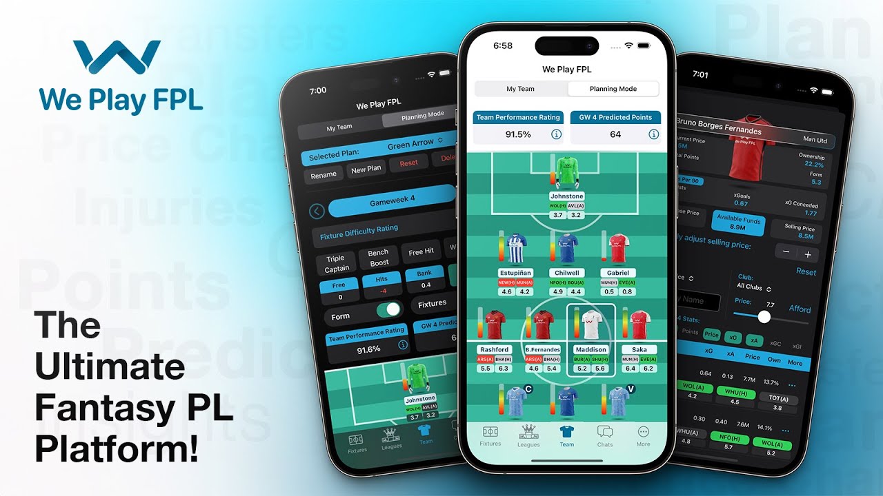 We Play FPL - v2.0: Ultimate Fantasy Premier League Platform! - YouTube