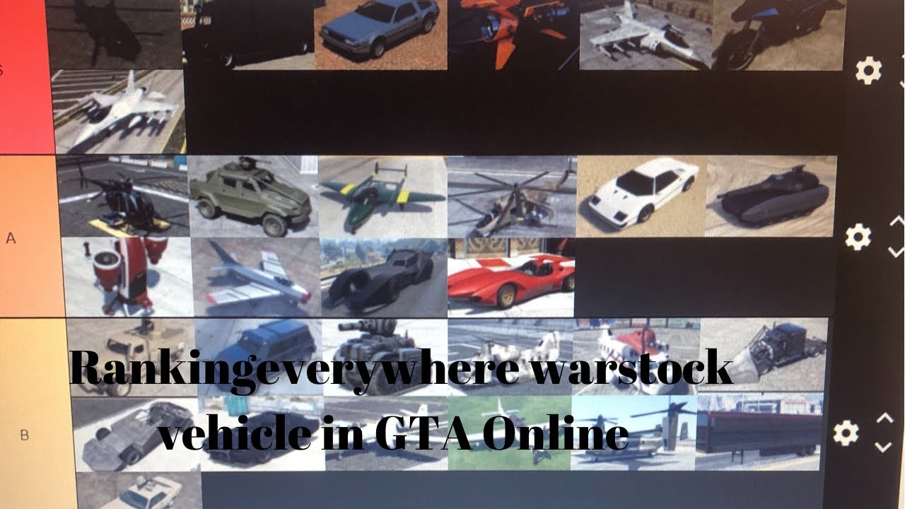 Ranking every warstock vehicle in GTA Online - YouTube