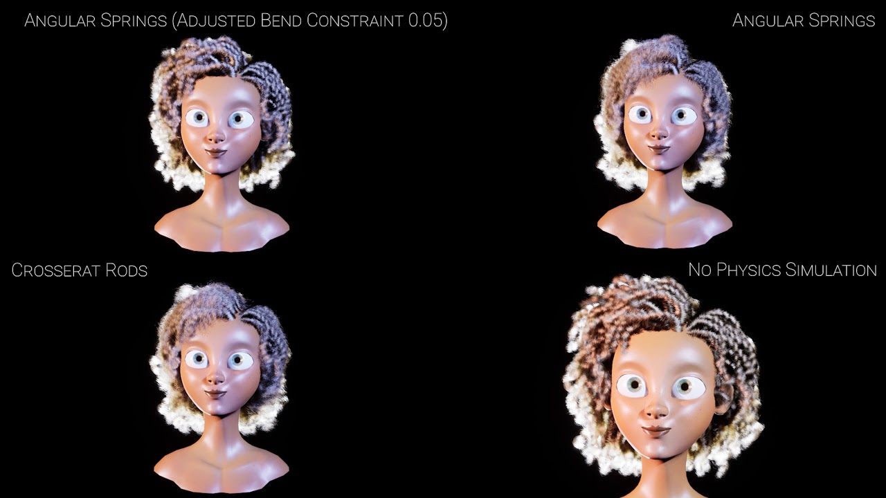 Unreal Engine 4.25: XGen Hair Simulation (Curly Hair) - YouTube