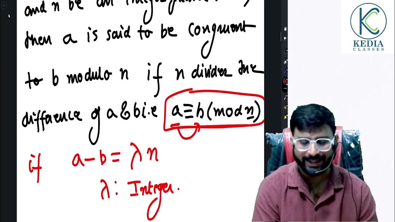 Modulo Arithmetic Part 1| Class 12 |Applied Maths | Congruence Modulo - YouTube