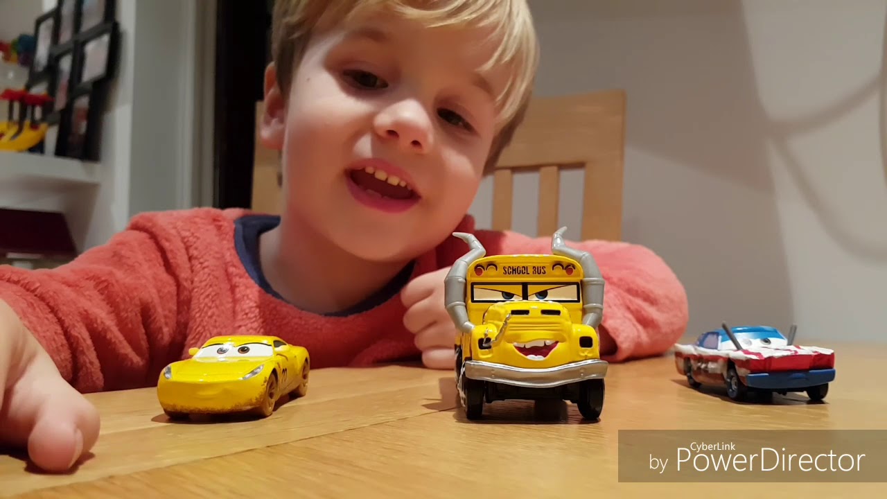 Cars 3 toys: Mrs fritter school bus review - YouTube