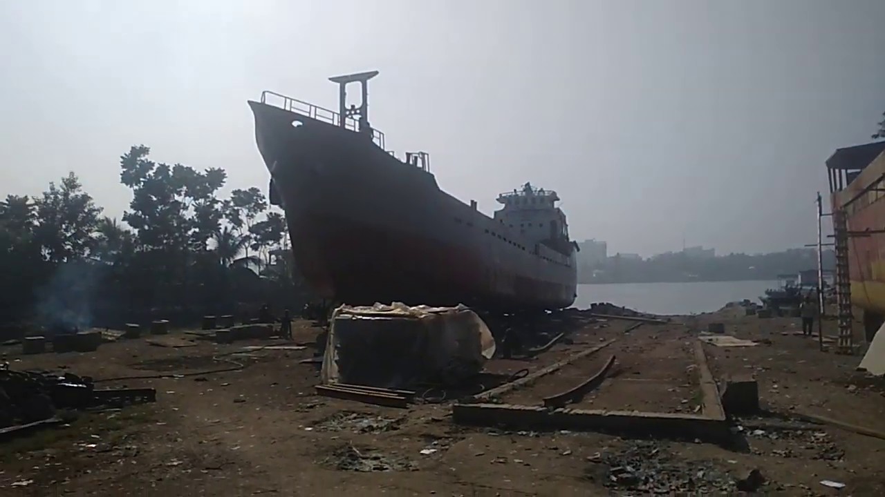 khulna Dock yard vessel undocking Sea World - YouTube