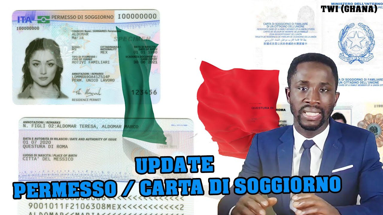 Italy PERMESSO DI SOGGIORNO ¦ Change the old soggiorno card for the new ...
