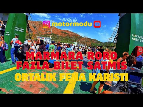 Marmara Roro Fazla bilet satınca ortalık karıştı