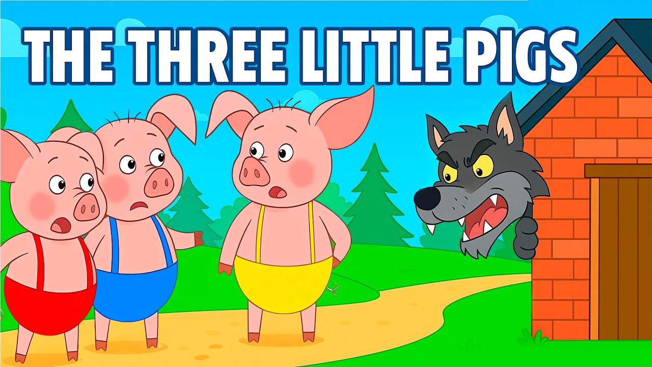 The Three Little Pigs and the Big Bad Wolf – A Fun English Fairy Tale ...