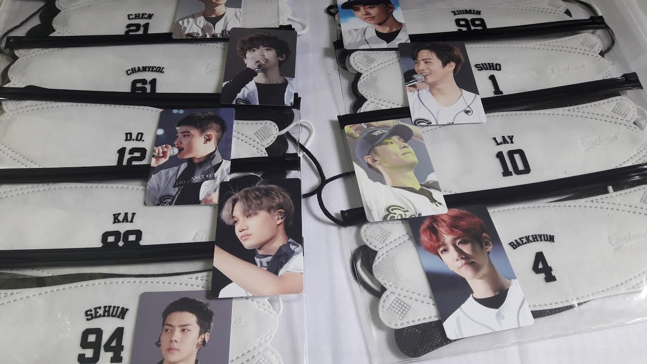 Kpop Unboxing #29 - EXO'rdium [dot] 2017 Mask & Photocard Concert Goods ...