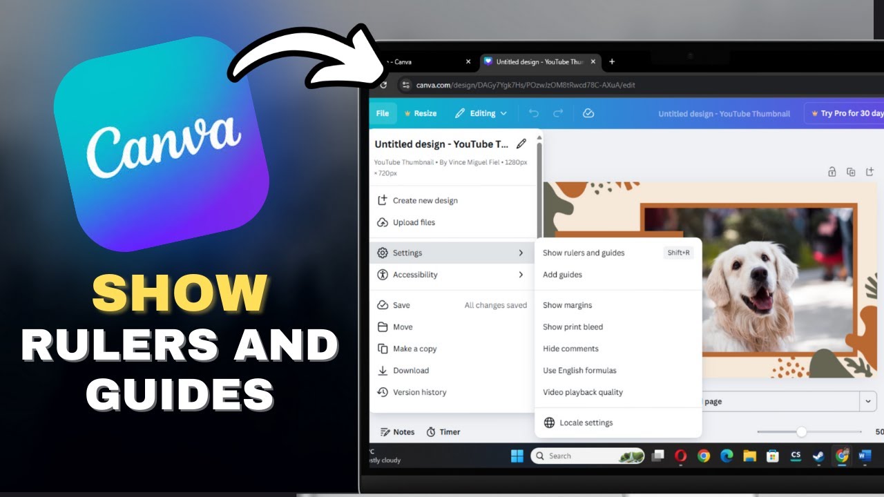 How To Show Rulers and Guides In Canva in SECONDS! - YouTube