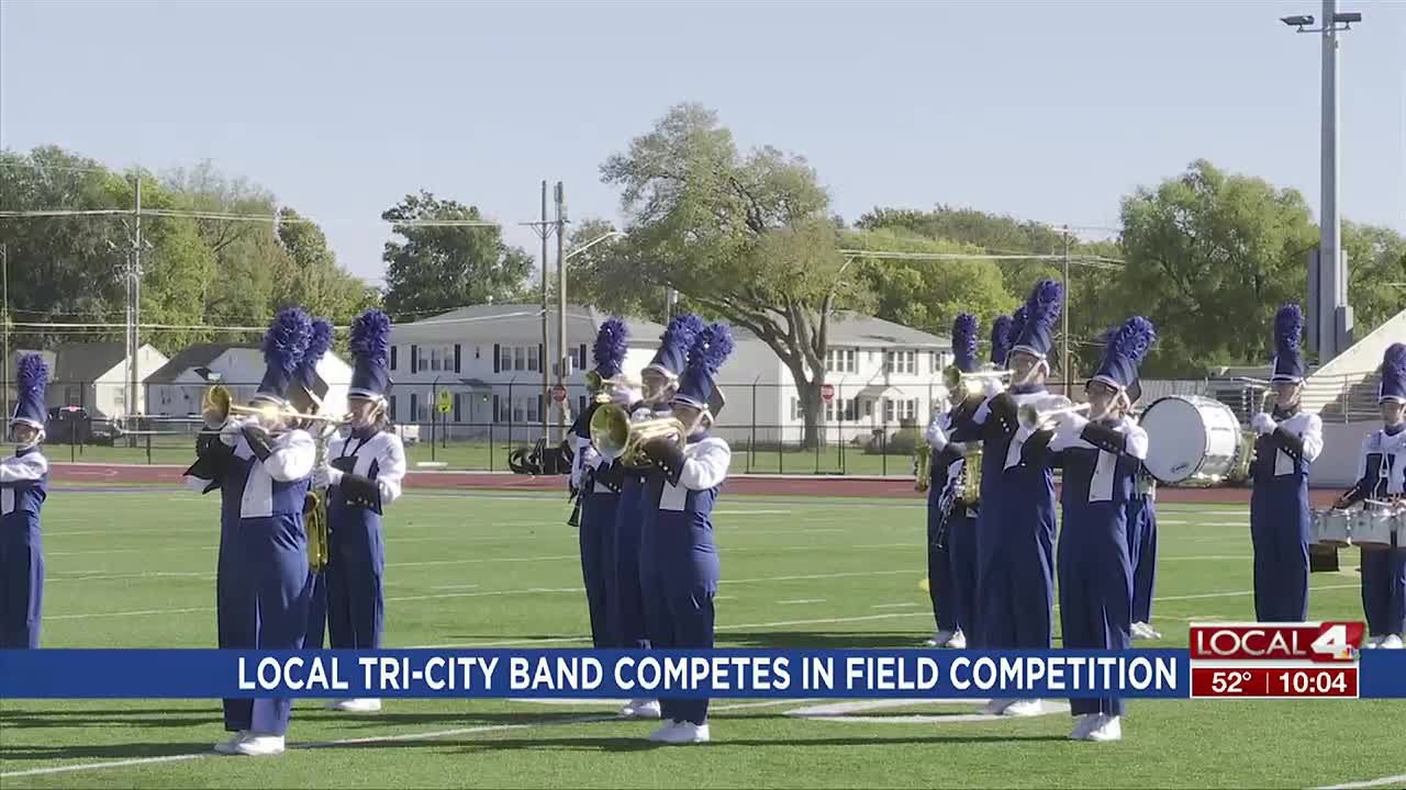 Hastings St. Cecilia’s marching band performs in ‘Harvest of Harmony’ field competition - YouTube