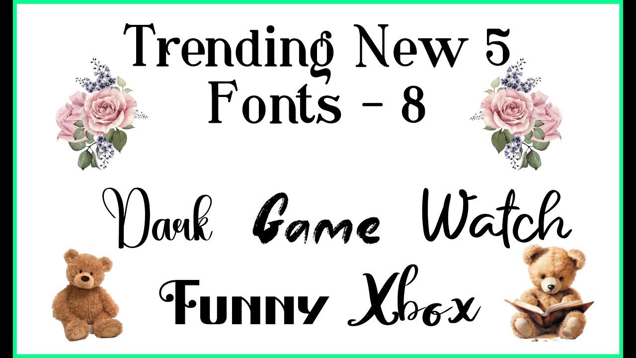 Trending New 5 Fonts - 8 Download Link | Muthu Tech Tamil - YouTube