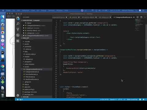 Dynamic Header Configuration for Navigation Bar in React Native - YouTube