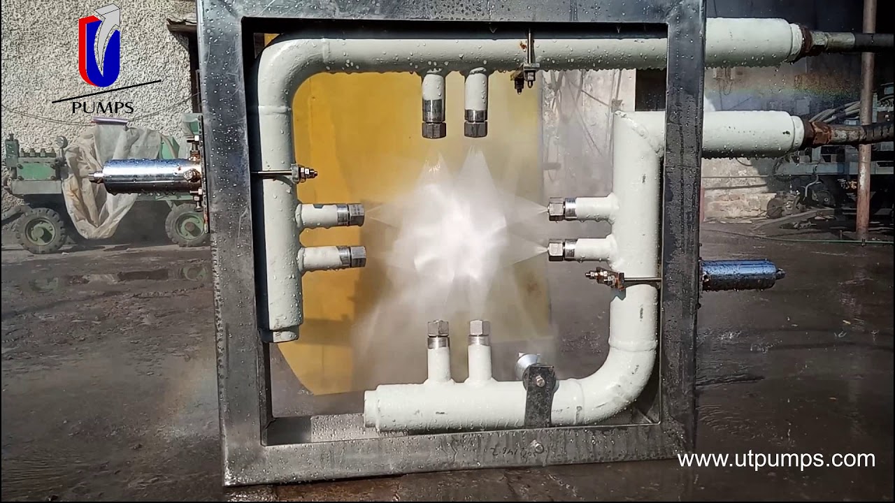 Descaling Header Testing by UT Pumps & Systems Pvt Ltd - YouTube