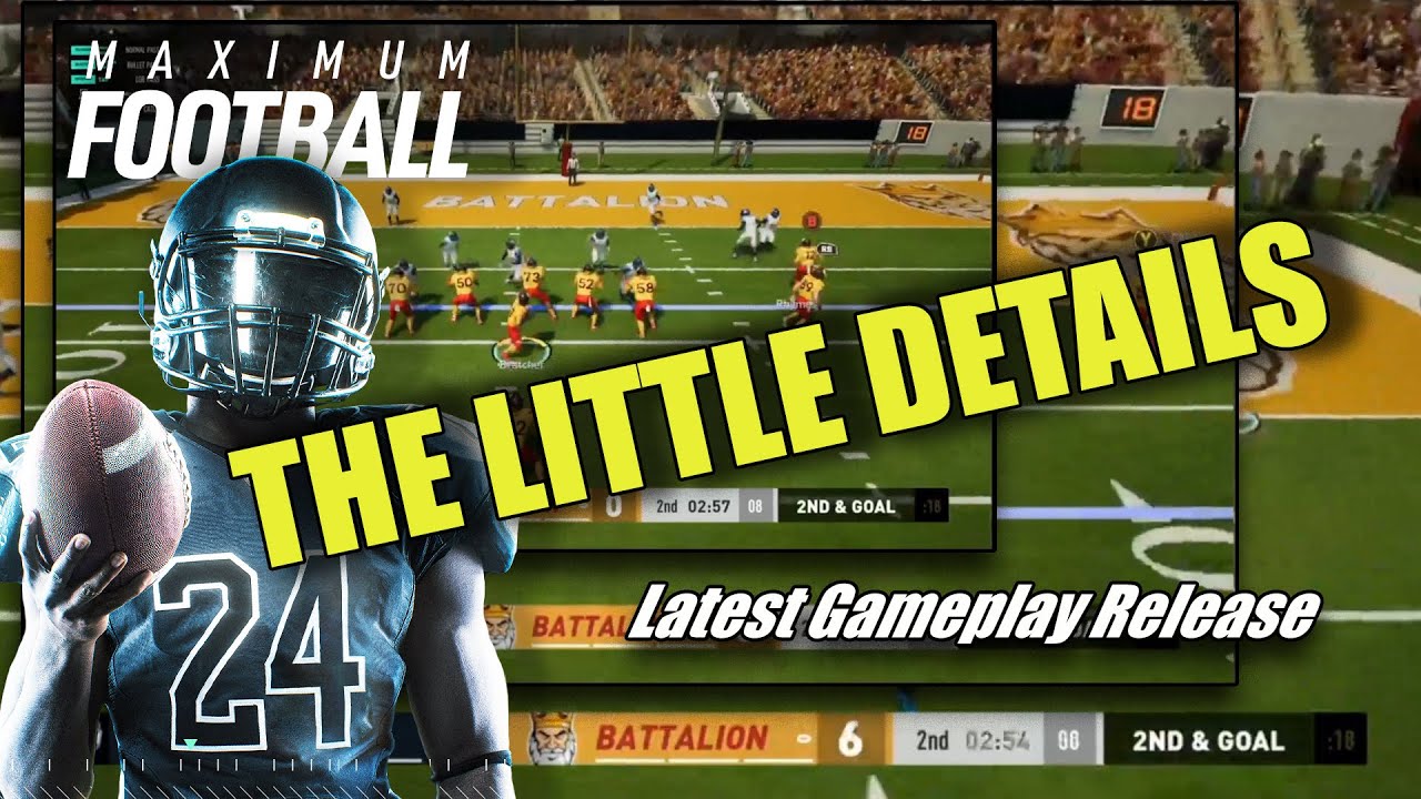 Maximum Football 24 | New Gameplay Footage/ Improved O-Line play - YouTube