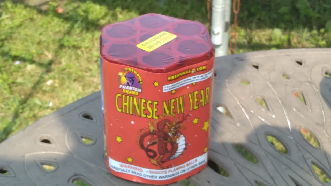 Chinese New Year | 7 Shot 200 Gram Cake -Phantom Fireworks - YouTube