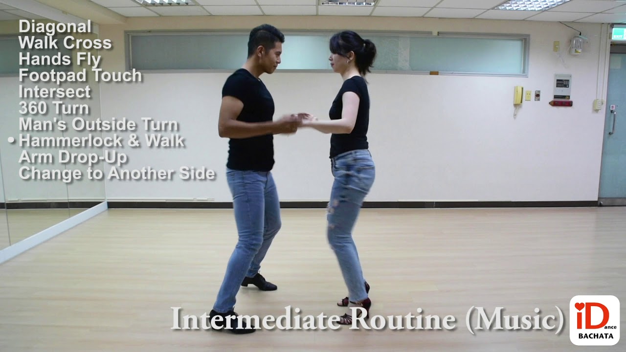 Intermediate Bachata Routine - YouTube