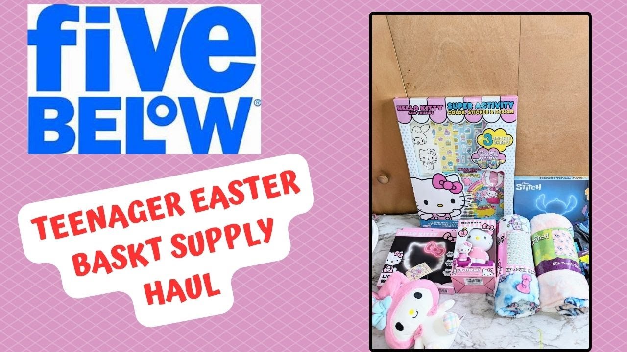 5 BELOW HELLO KITTY & STITCH TEENAGE EASTER HAUL,#5below,#hellokitty,#lilo&stitch,#easterbasket ...