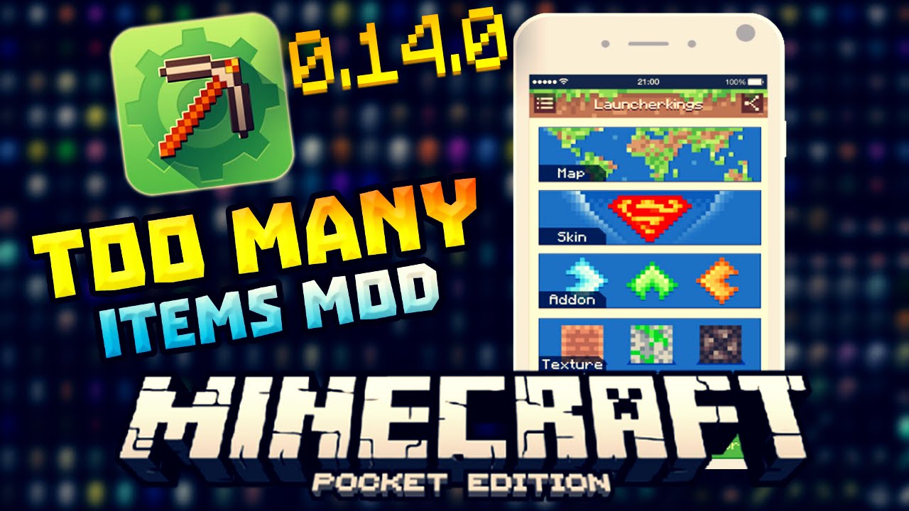 [MOD] TOO MANY ITEMS [MOD] Minecraft PE 0.14.0 BUILD 4 - Sport Club Bastia