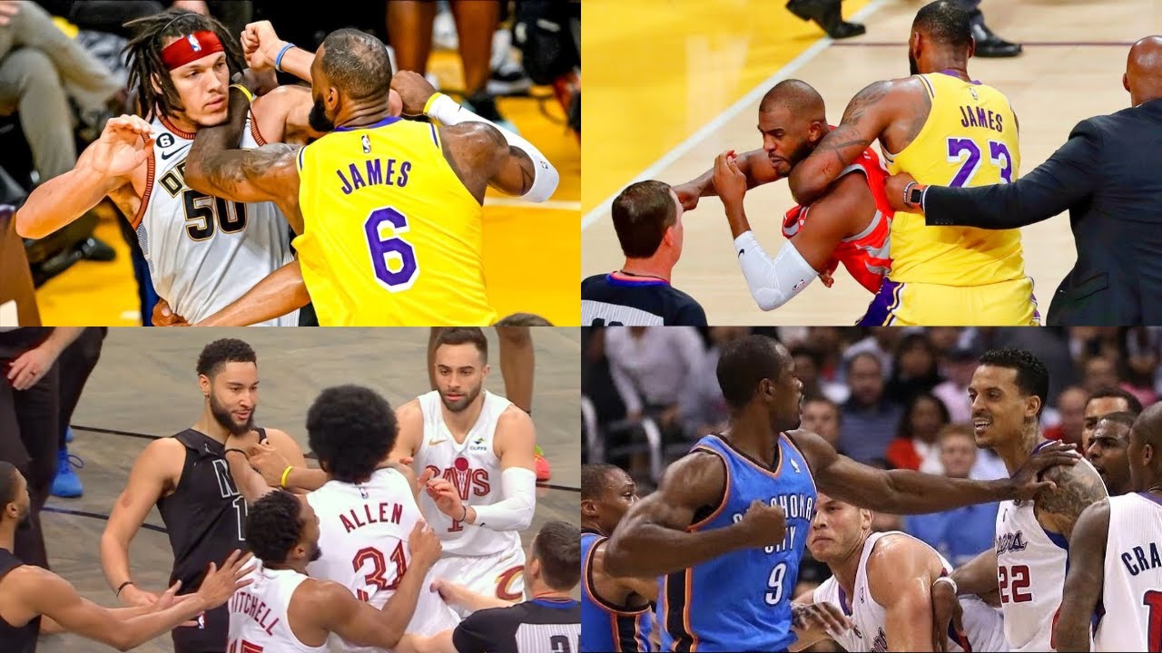 The Most Heated NBA Fights Ever - YouTube