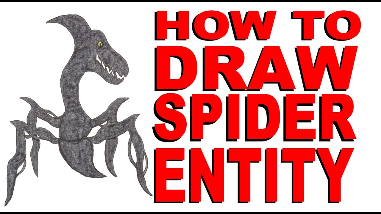 How to draw the Spider Entity (Mr Hopp's Playhouse) - YouTube