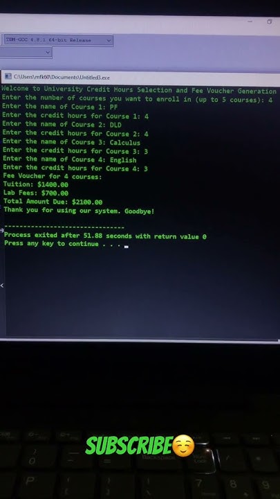 Credit Hours Ide Dev C Cppprogramming Youtube