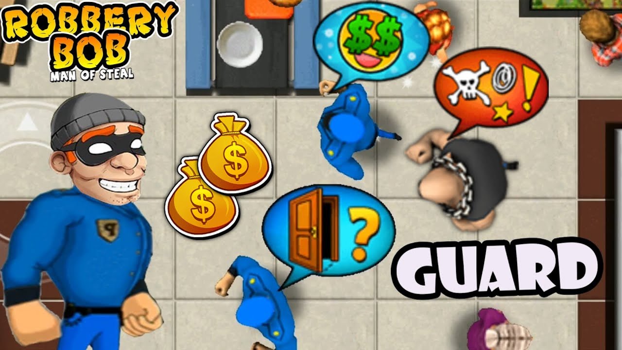 Robbery Bob Cosplay Blue Guard Character Gameplay BG18 - YouTube