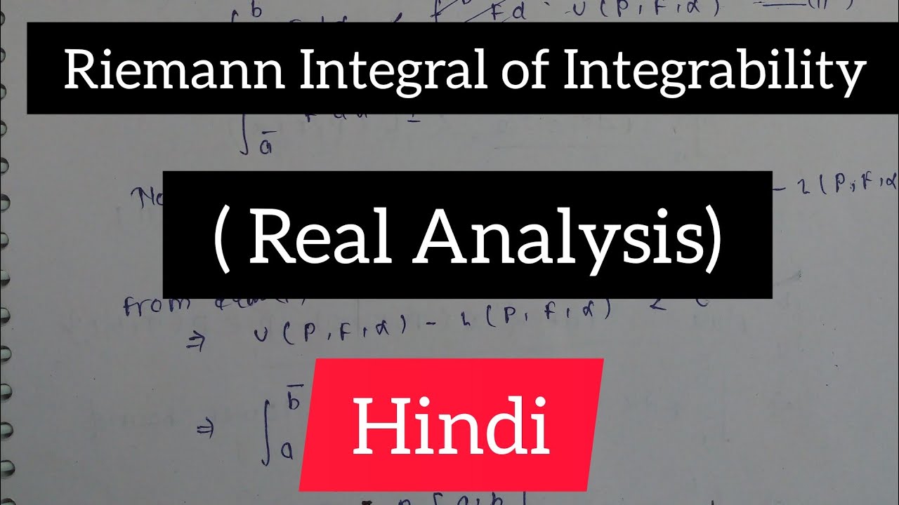 Riemann Integral of Integrability (Riemann creterian) - YouTube