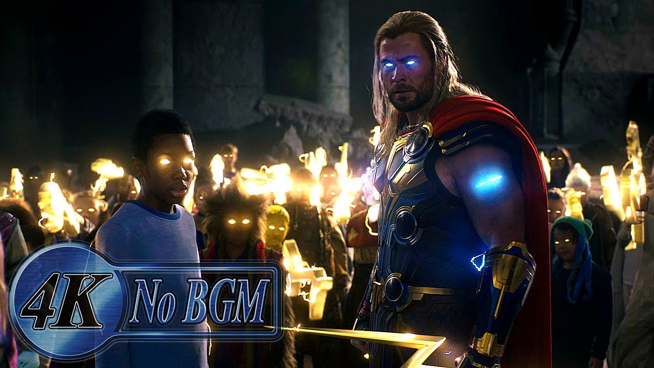 Thor Rescues Asgardian Kids from Gorr Fight Scene [Final Battle] [No ...
