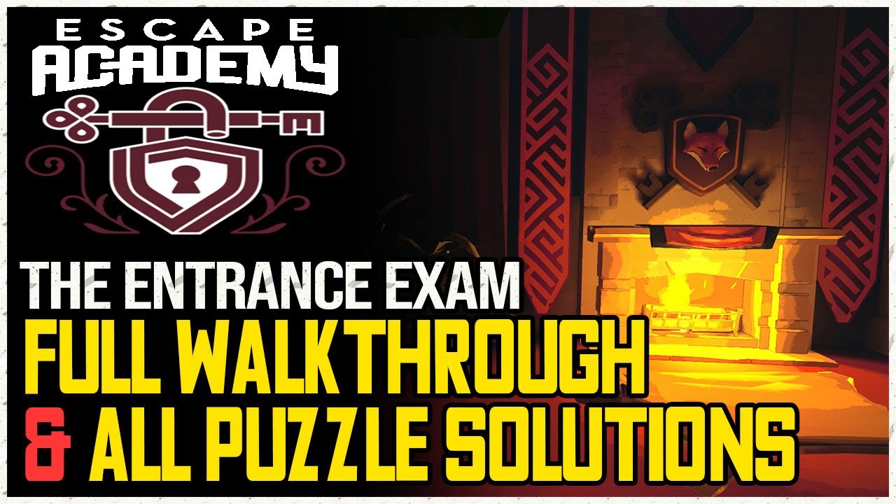Escape Academy The Entrance Exam Solution - YouTube