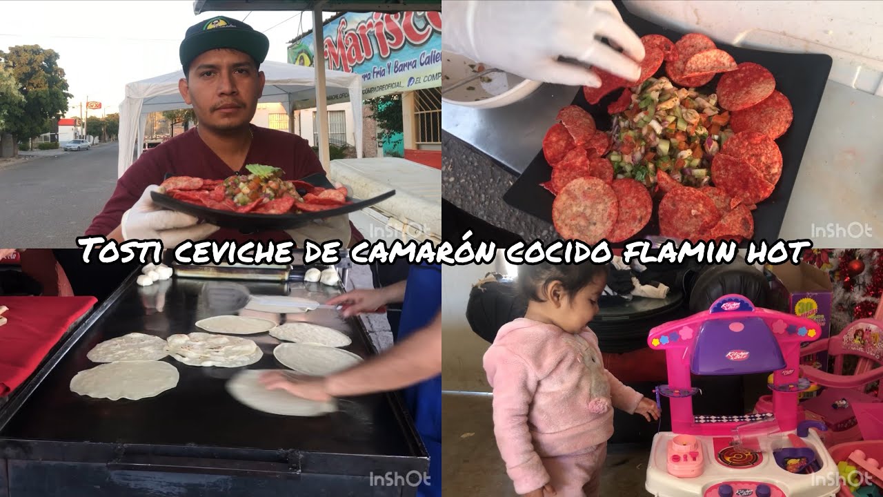 Tosti ceviche de camarón cocido flaming hot feliz navidad a todos mis ...