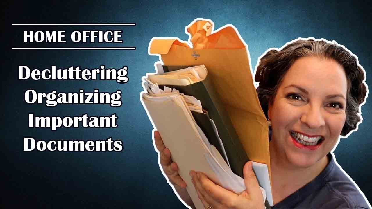Home Office || Decluttering Important Documents || Filing System - YouTube