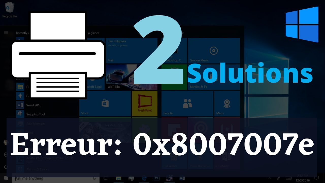 Votre imprimante a rencontré un problème de configuration inattendu ...