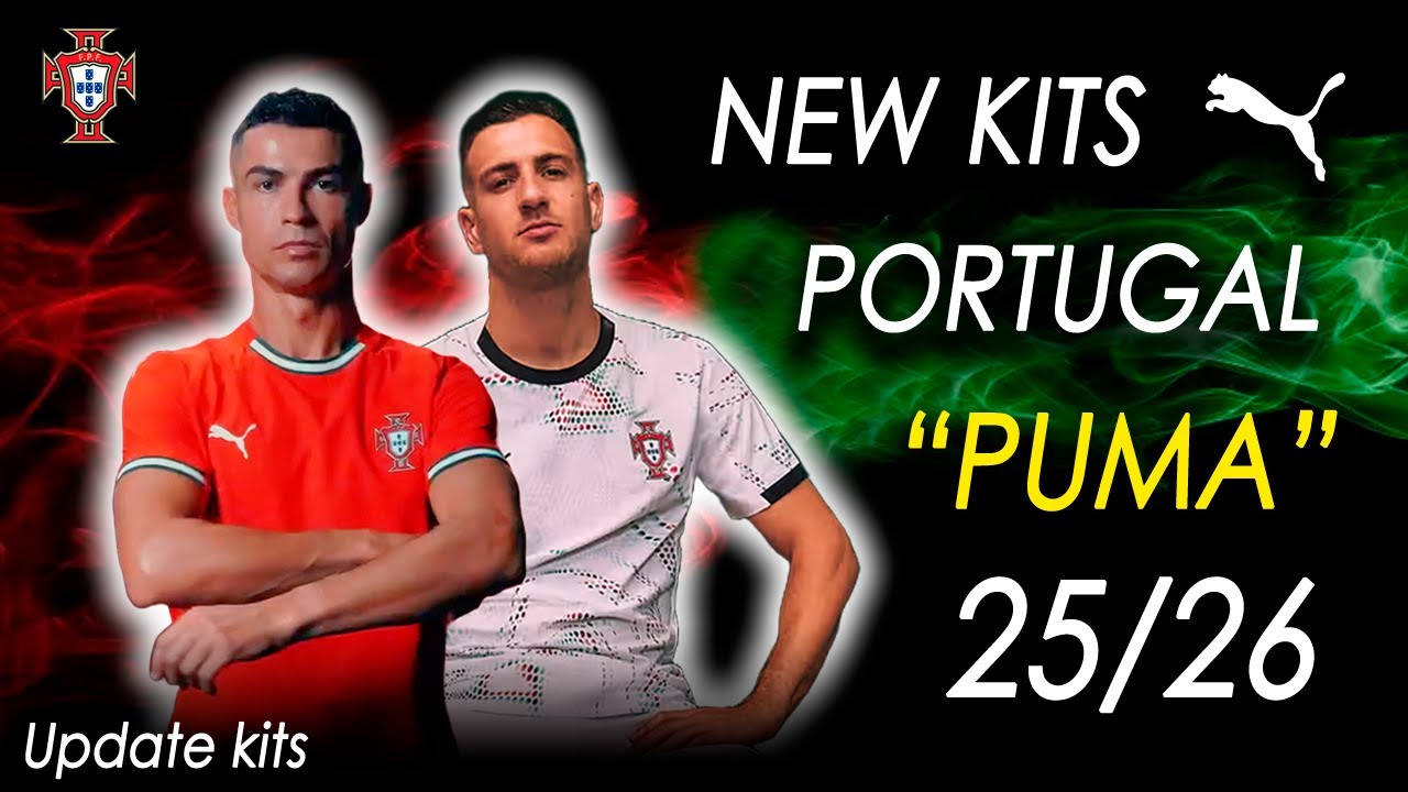 PES 2021 / Kits Portugal "PUMA" 2025 + Dorsal Original (Descargar ...