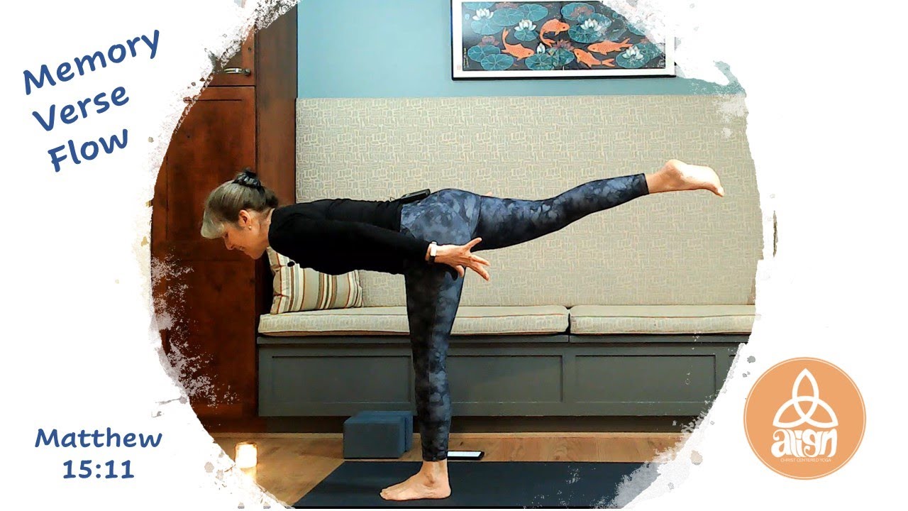Memory Verse Flow - Matthew 15:11 Christian Yoga - YouTube