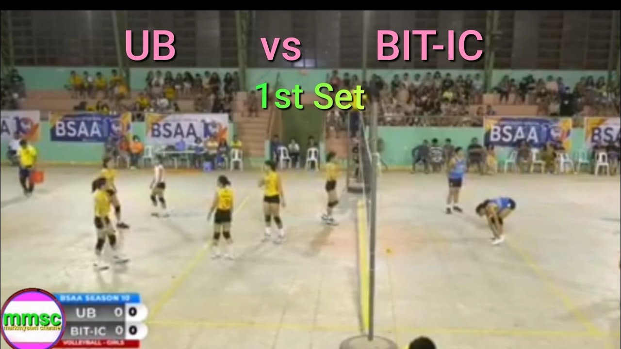 UB vs BIT-IC, Women's Volleyball (1st Set), BSAA Volleyball League ...