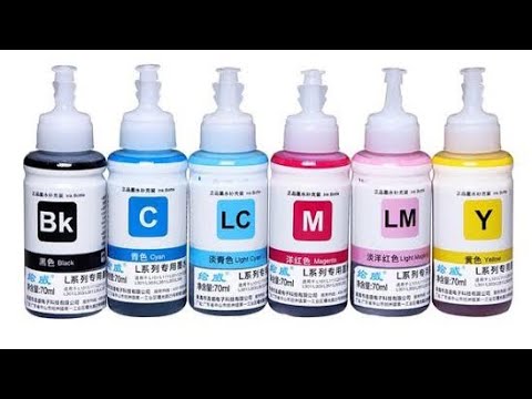 JINSI YA KUWEKA WINO KWENYE PRINTER EPSON L805 - YouTube