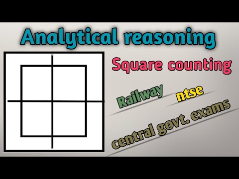 Analytical reasoning # squares counting # shortcuts # Med book - YouTube