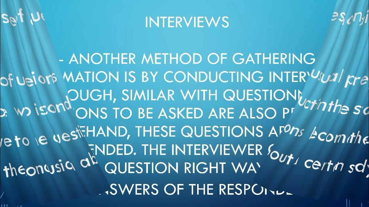 Math 6 (Q3) Collecting Data in One or Two Variables - YouTube