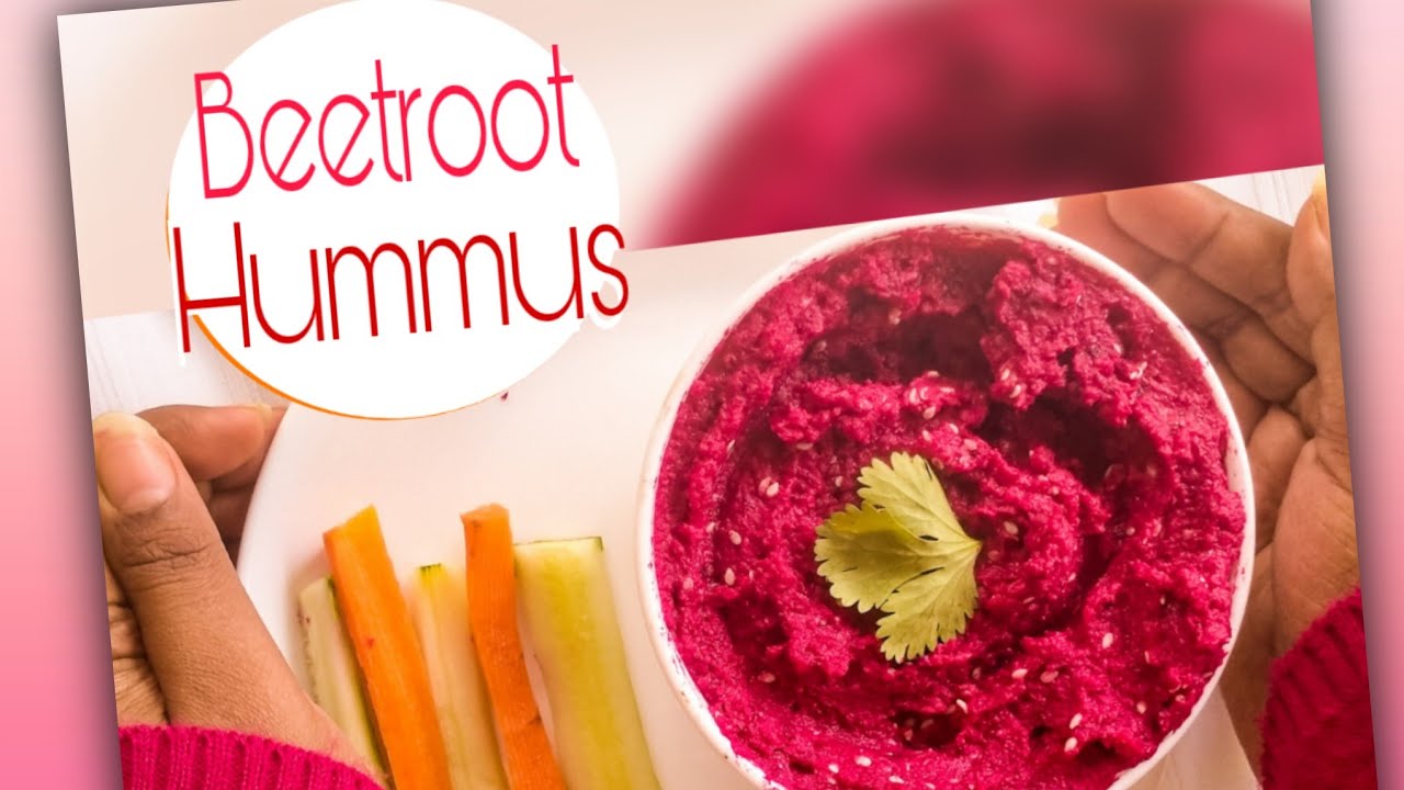 Roasted Beetroot Hummus Recipe | Hummus Wrap #trendingwrap - YouTube