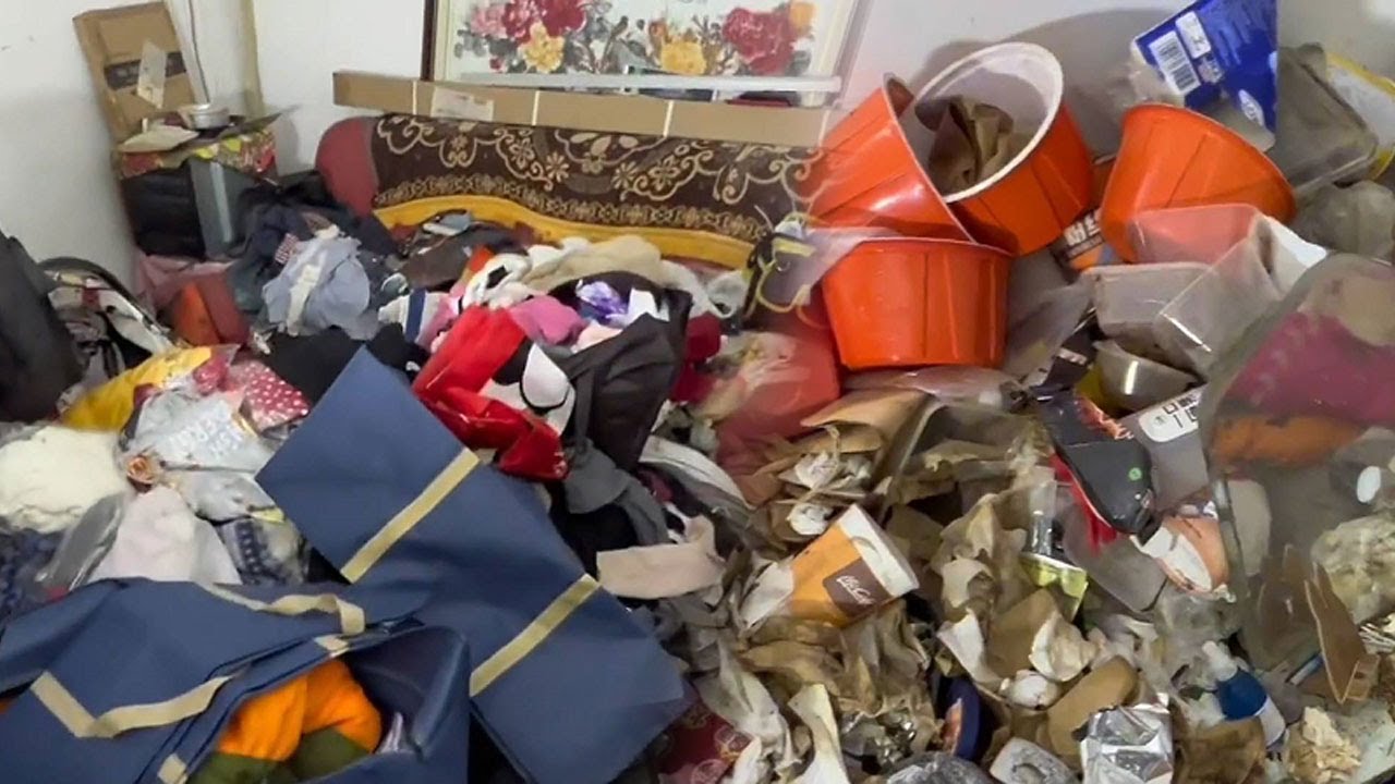 😱Cleaning a burned-out room is so difficult!Satisfactory cleanliness ...