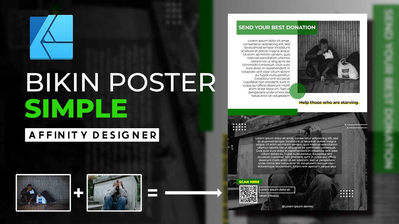 Affinity Designer-Indonesia : Tutorial membuat poster simple # ...