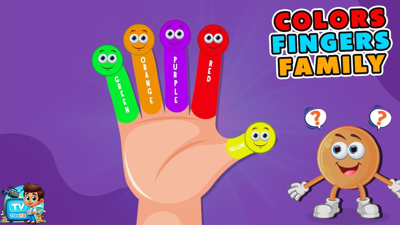 Learn Colors With The Help Of Fingers Family | Learning Video For ...