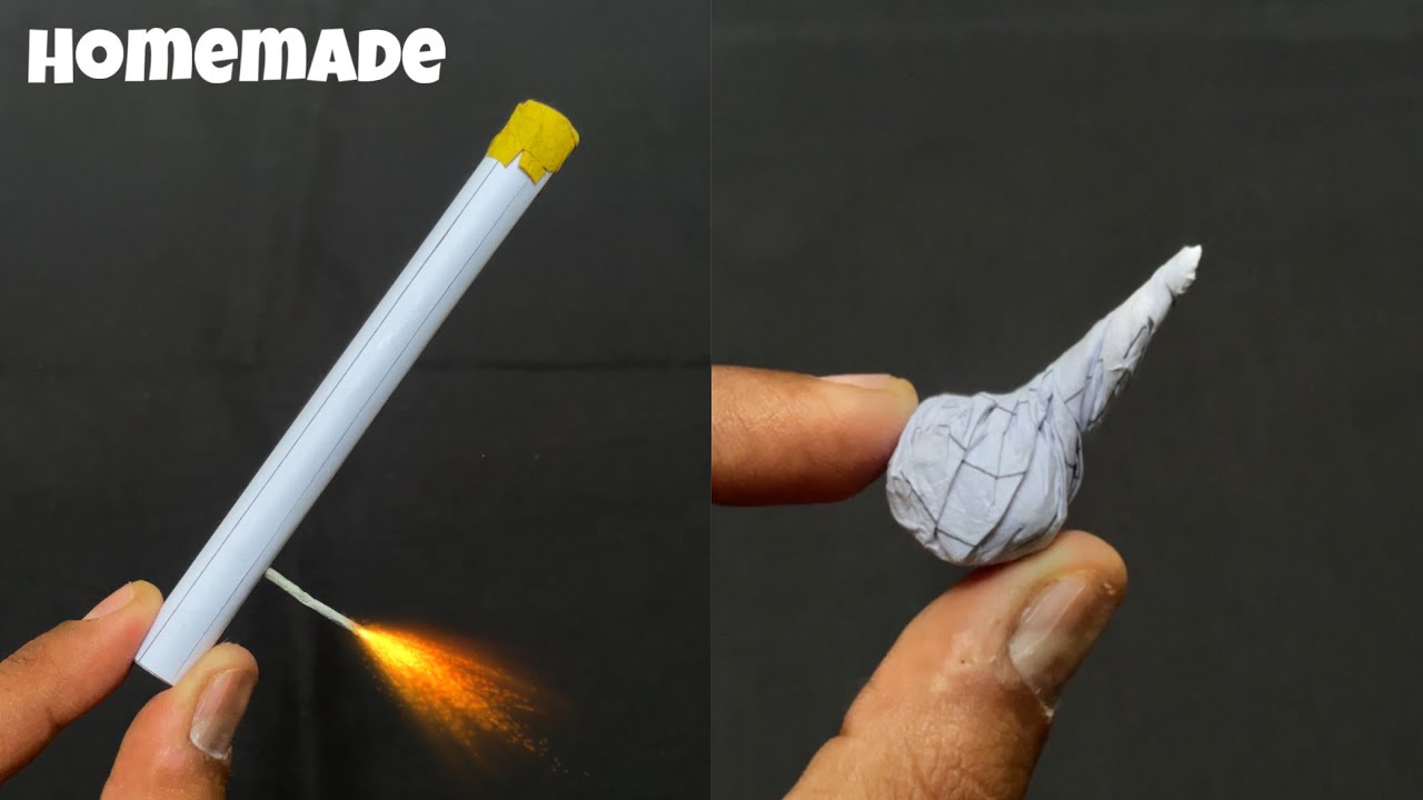 Make Your Own Diwali Crackers With Matchsticks - Sky Shot & Pop Pop ...