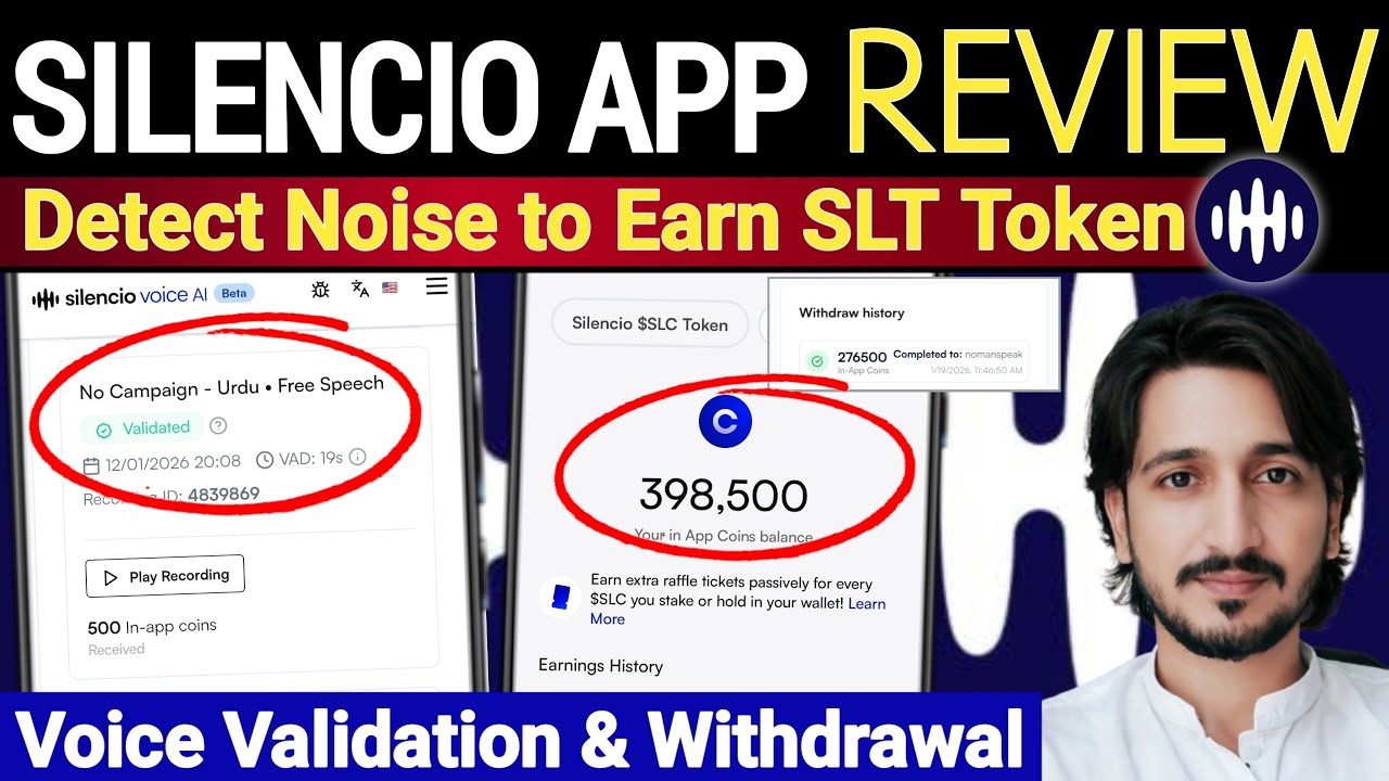 Silencio App SLC Token Mining With Noise Full Tutorial | My Silence AI ...