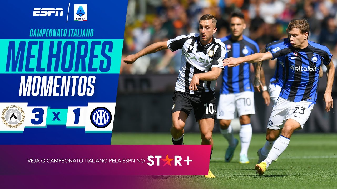INTER DE MILÃO ABRE COM GOLAÇO DE BARELLA, MAS UDINESE VIRA E LIDERA O ...