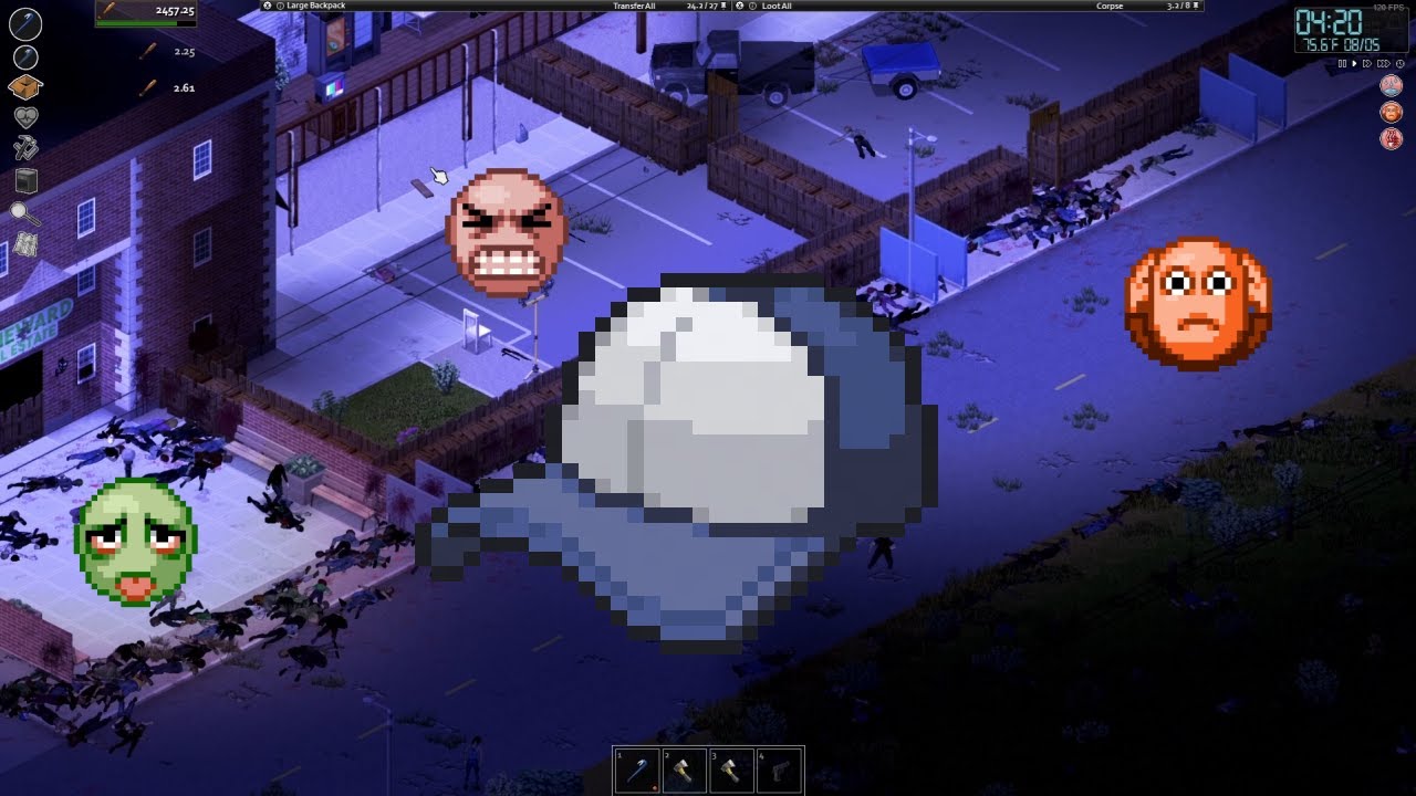 16x Project Zomboid Injured, suppressed weapons, base defense - YouTube