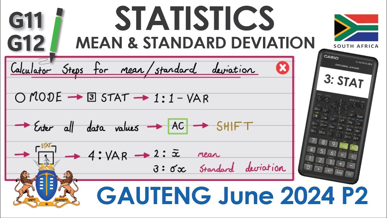 Grade 11 & 12 Statistics | Mean | Standard Deviation | Past Paper ...