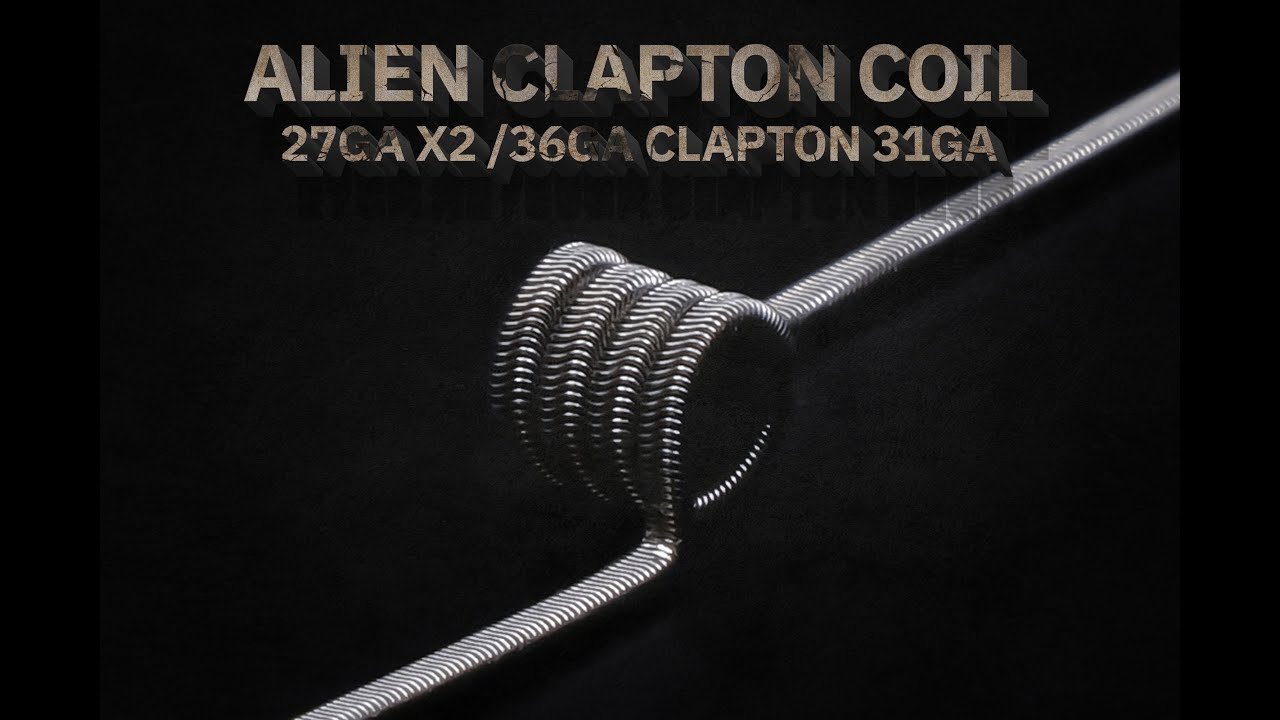 วิธีทำลวด : Alien Clapton Coil 2-Core 27/36Ga Clapton 31Ga - YouTube