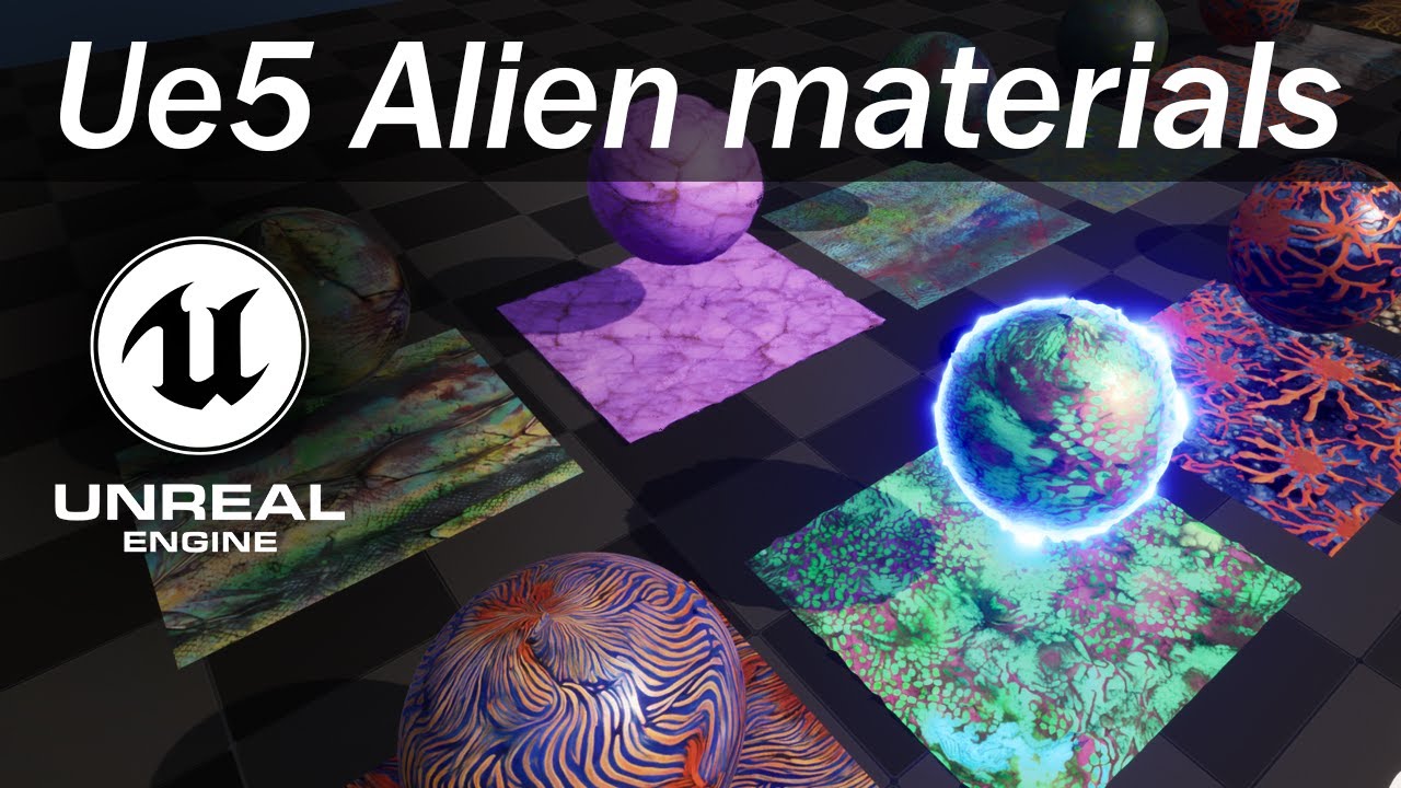 ue5 Alien materials horror textures - YouTube